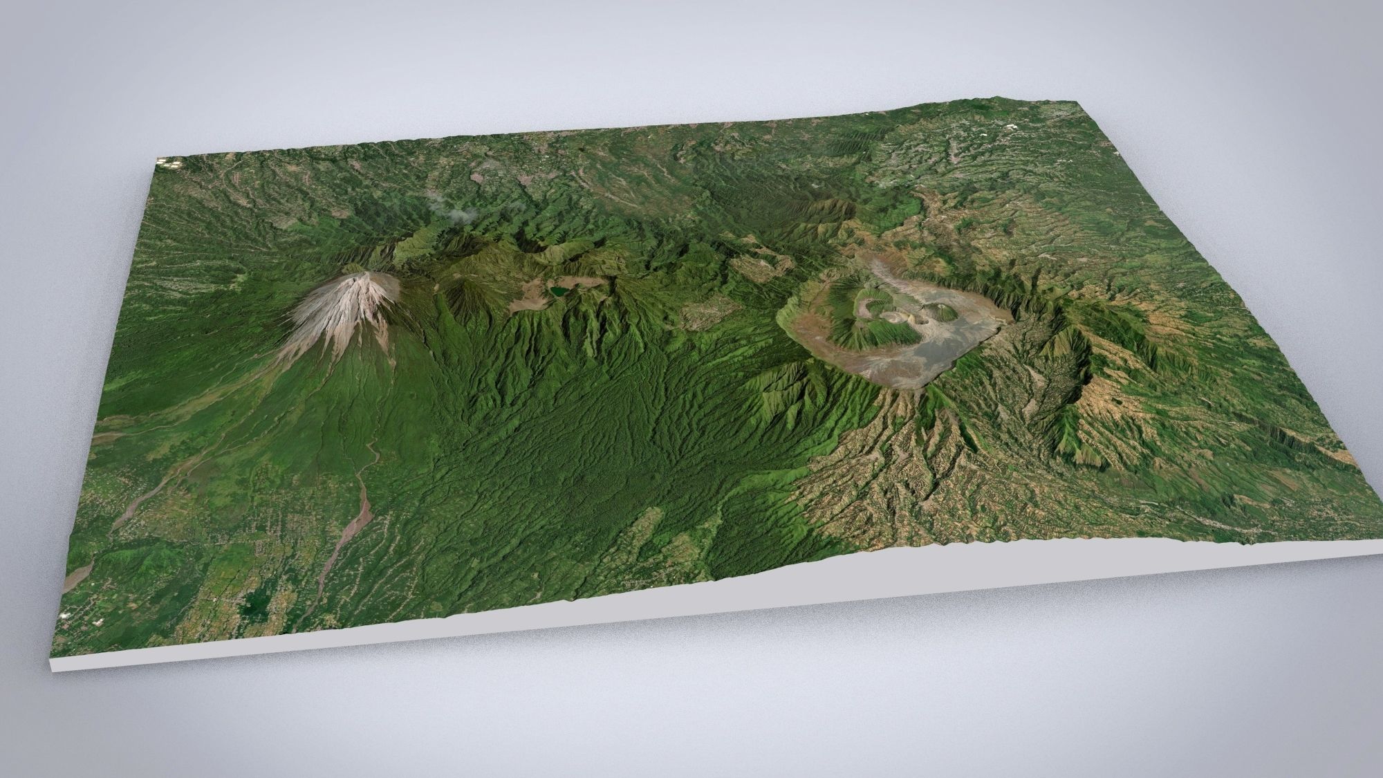 Mountain landscape Volcano Merapi in Indonesia 3D model | CGTrader