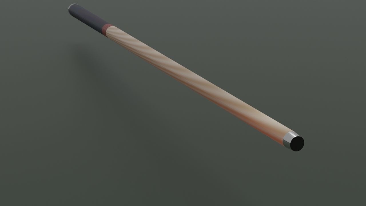 Billiard Cue free 3D model rigged | CGTrader