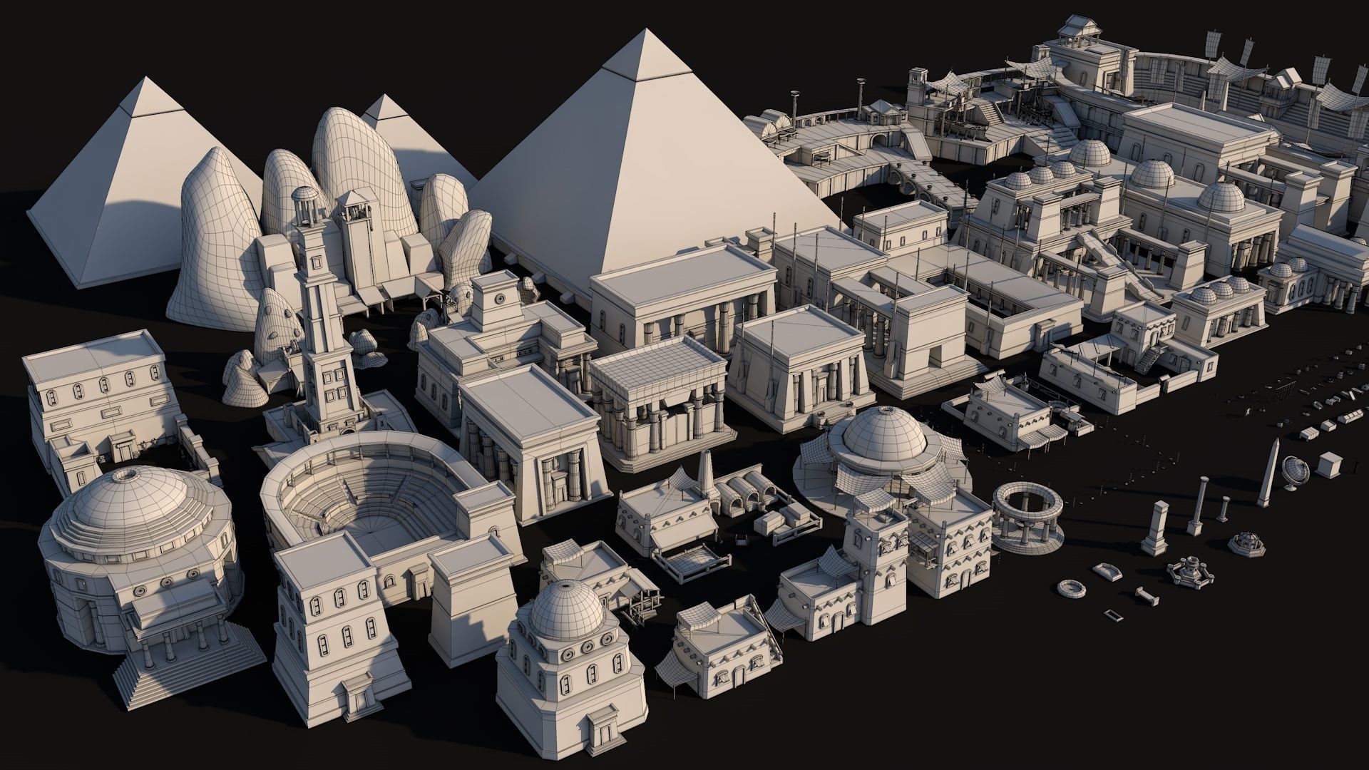 3D model Ancient Egypt City Pack VR / AR / low-poly | CGTrader