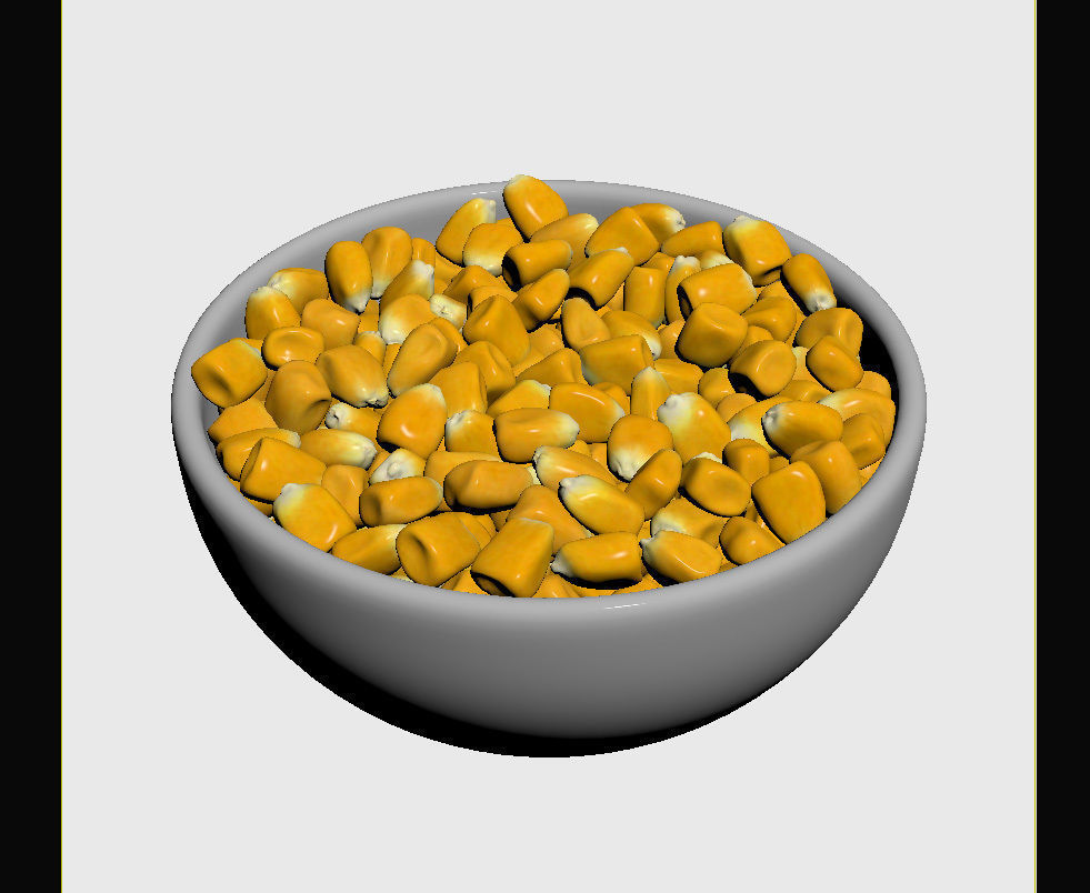 Corn kernel 3D model | CGTrader
