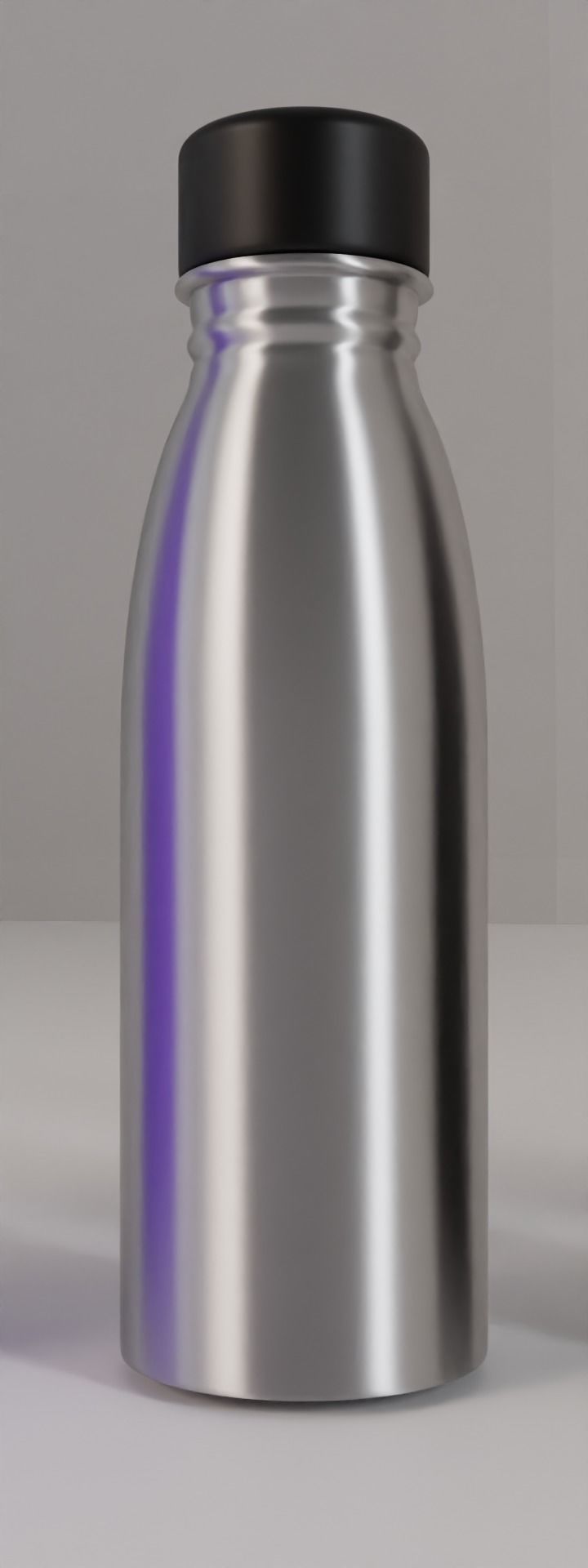 Metal flask water bottle free 3D model | CGTrader