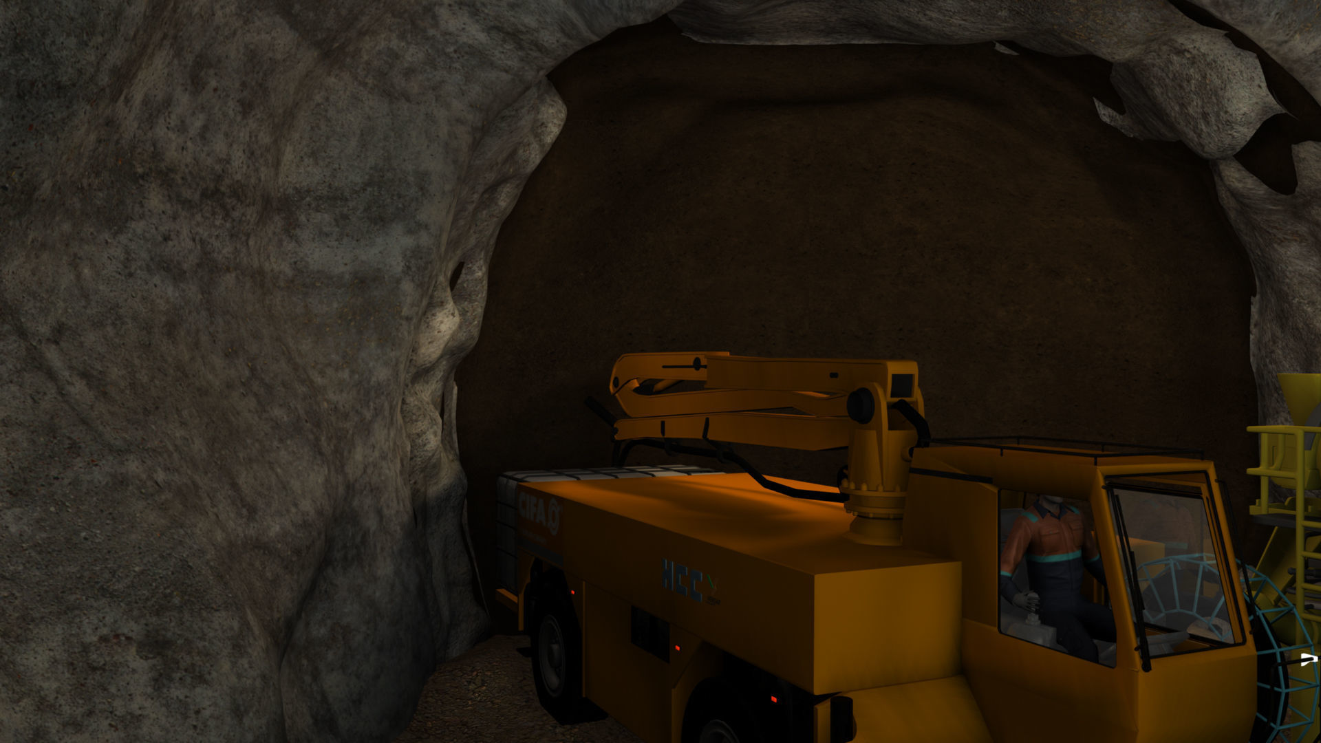 Tunnel Construction - Shotcrete Process 3D model animated rigged | CGTrader