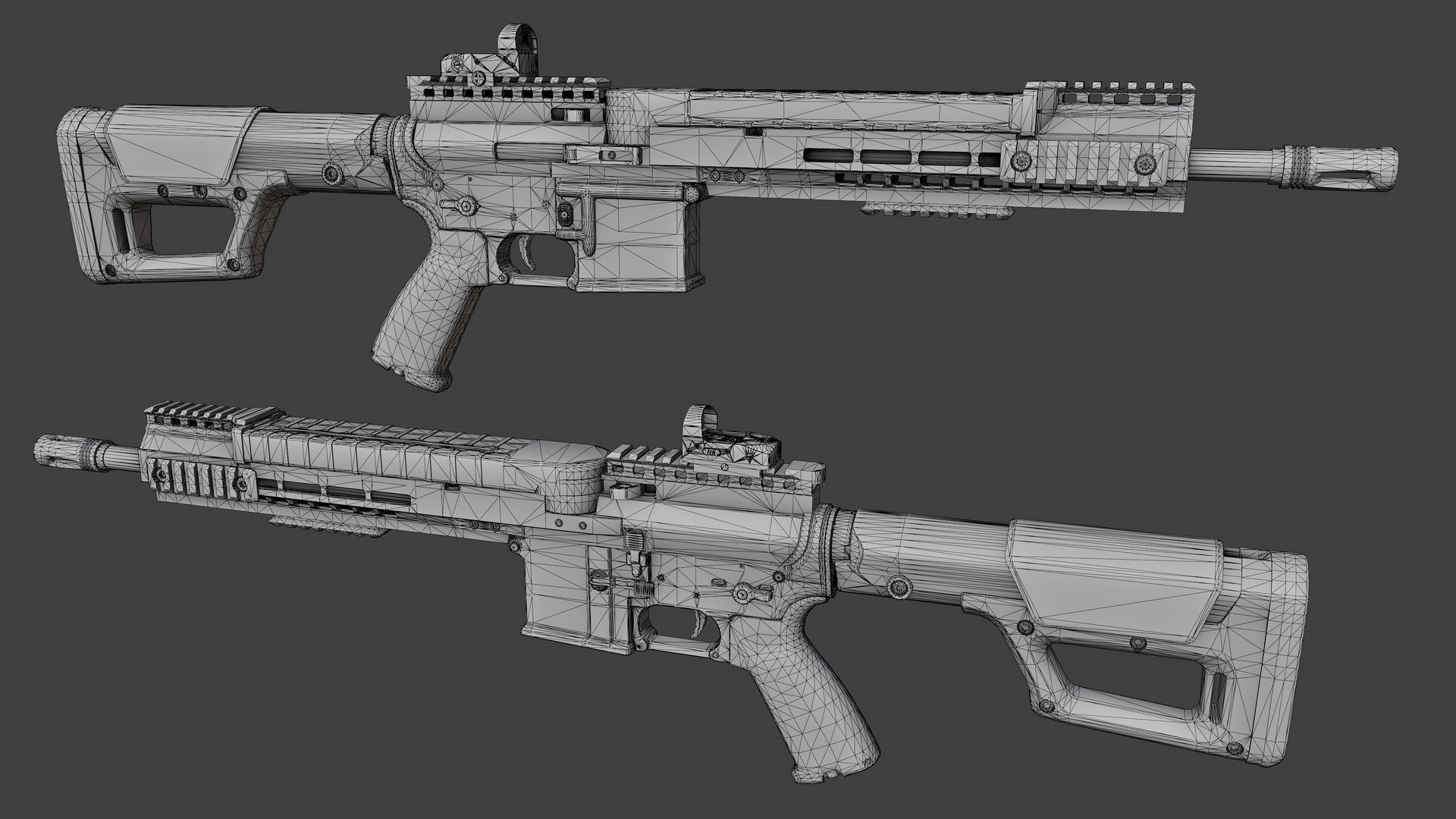 3D model AR57 Rifle VR / AR / low-poly | CGTrader