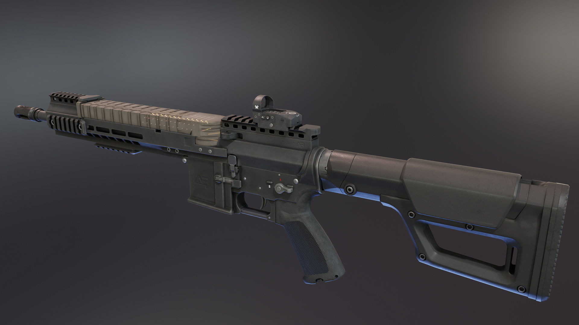 3D model AR57 Rifle VR / AR / low-poly | CGTrader