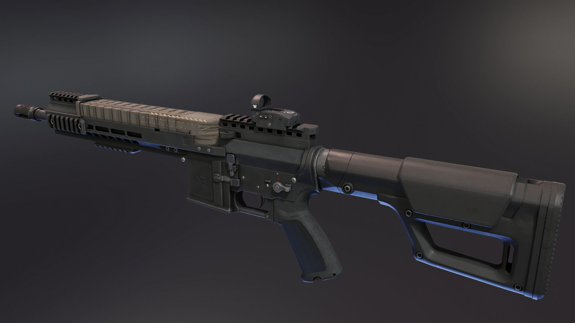 3D model AR57 Rifle VR / AR / low-poly | CGTrader