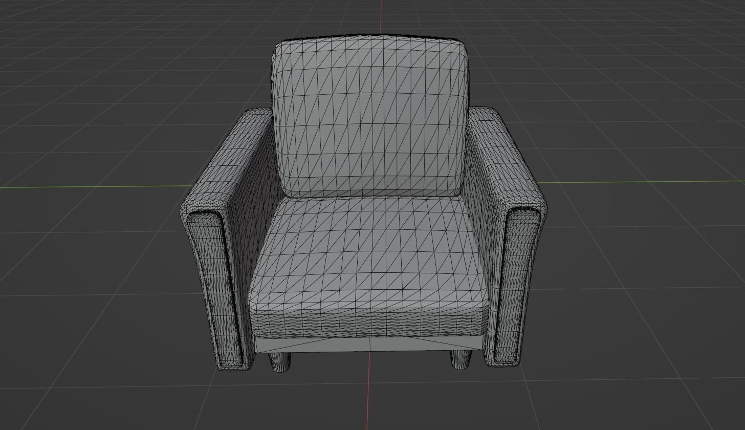 Retro armchair free VR / AR / low-poly 3D model | CGTrader