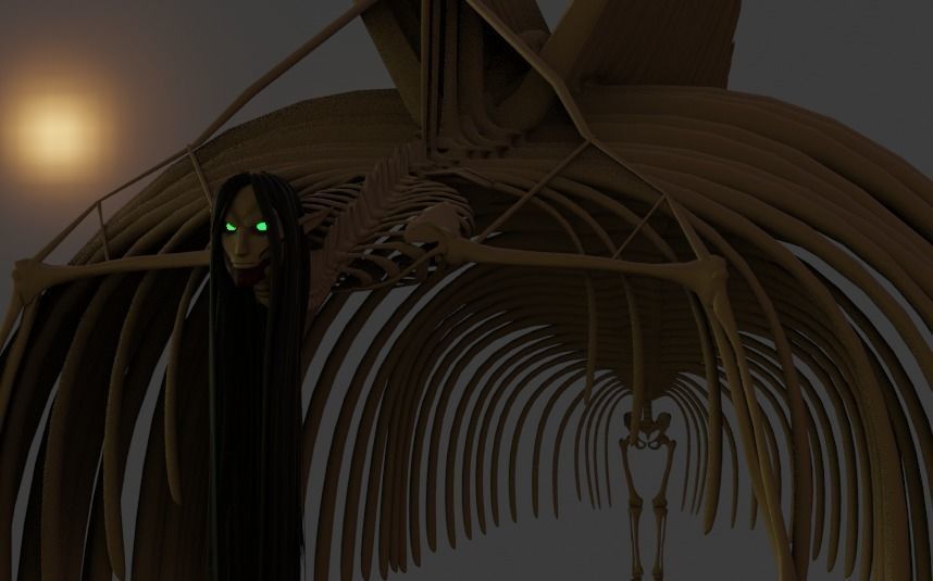 3D model Attack On Titan Eren Rumble Of The Earth 3D anime SNK shingeki ...