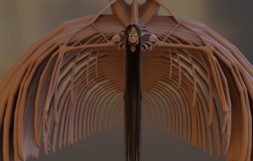 3D model Attack On Titan Eren Rumble Of The Earth 3D anime SNK shingeki ...