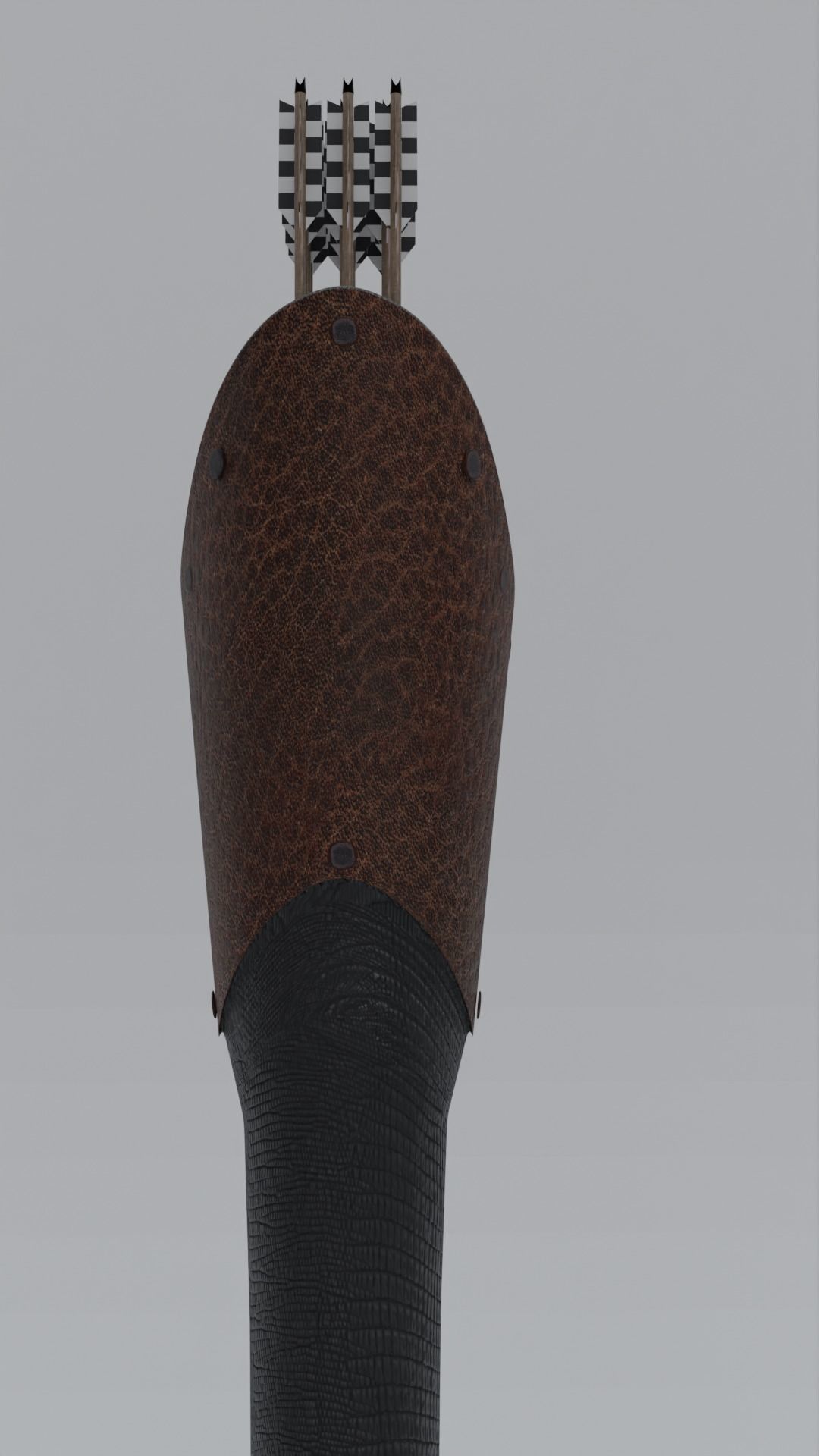 3D model Quiver Leather Black VR / AR / low-poly | CGTrader