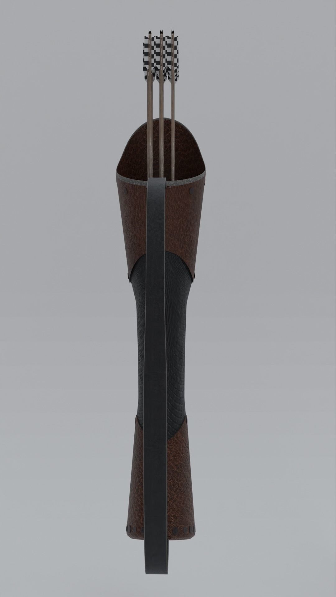 3D model Quiver Leather Black VR / AR / low-poly | CGTrader