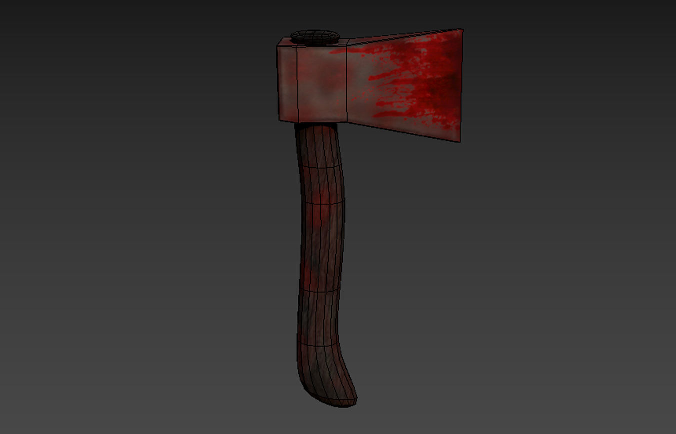 Bloody Axe - Game Ready free VR / AR / low-poly 3D model | CGTrader
