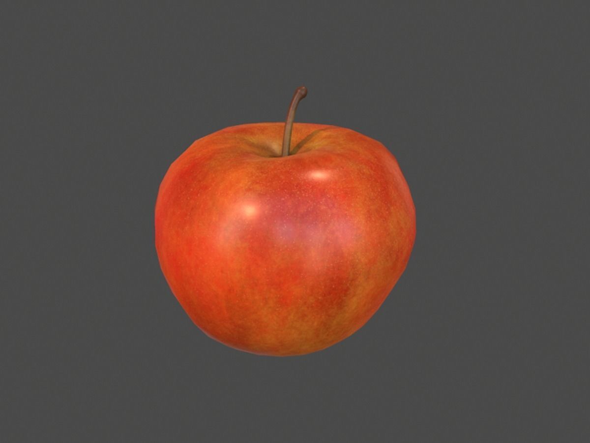 3D model Apple Low Poly 3D Modeling VR / AR / low-poly | CGTrader