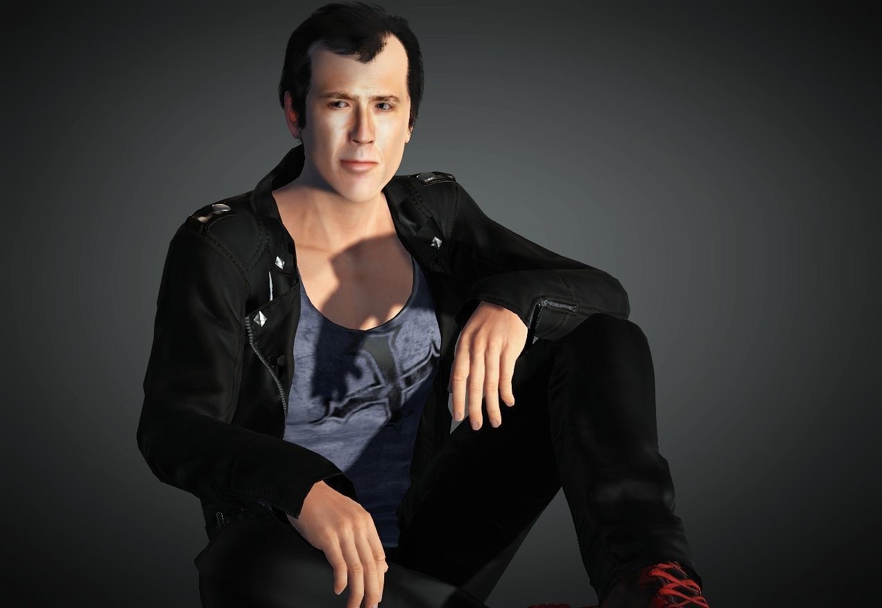 3D model Nic Cage 3D Model VR / AR / low-poly rigged animated | CGTrader
