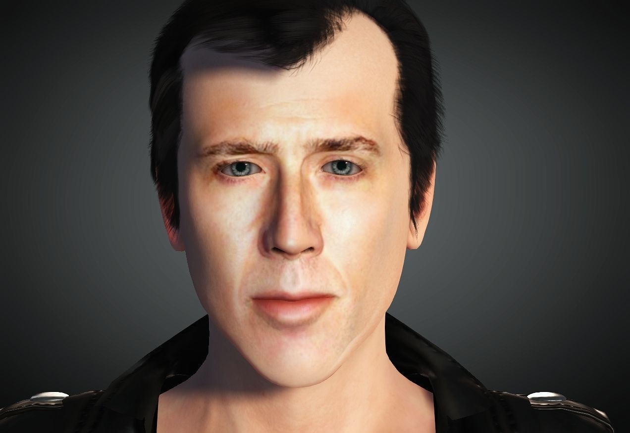 3D model Nic Cage 3D Model VR / AR / low-poly rigged animated | CGTrader