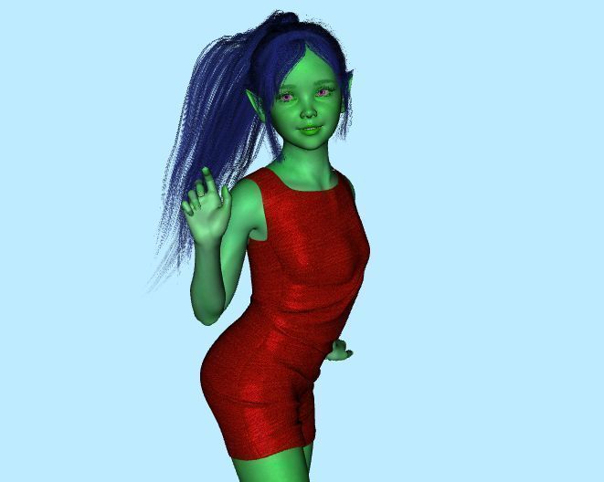 Eliza Elf little girl elf 3D model | CGTrader