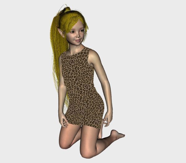 Eliza Elf little girl elf 3D model | CGTrader