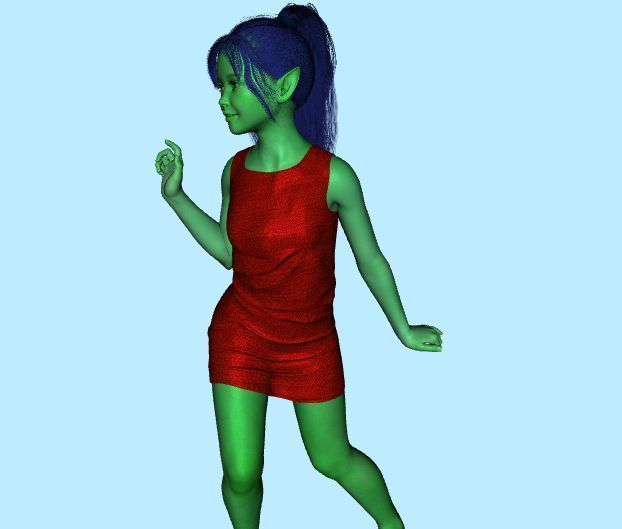 Eliza Elf little girl elf 3D model | CGTrader