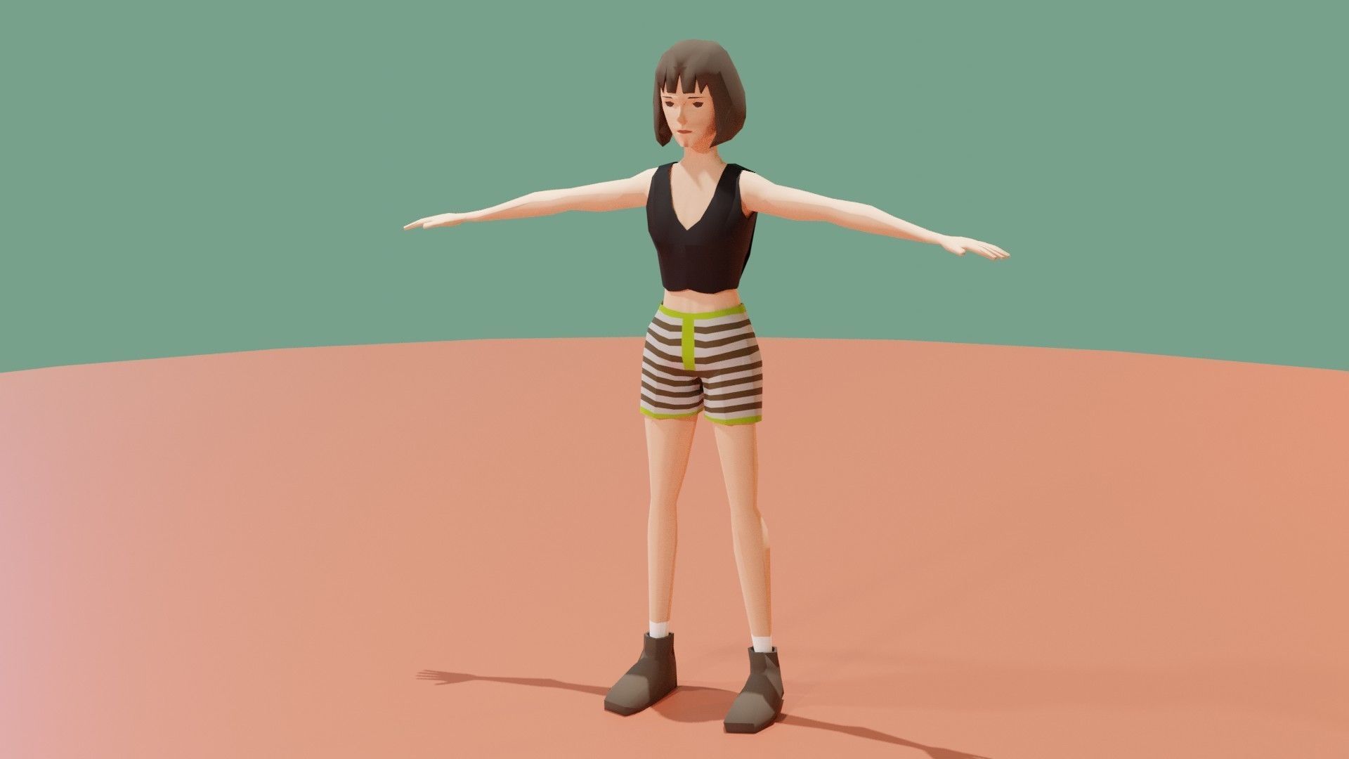 3D model Mid Poly Matilda 3D Character Model VR / AR / low-poly | CGTrader