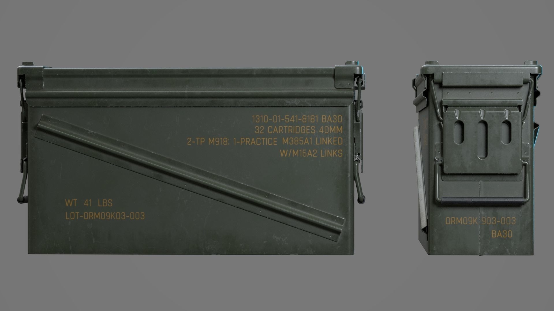 PA120 40mm Ammo Can HQ 3D model | CGTrader