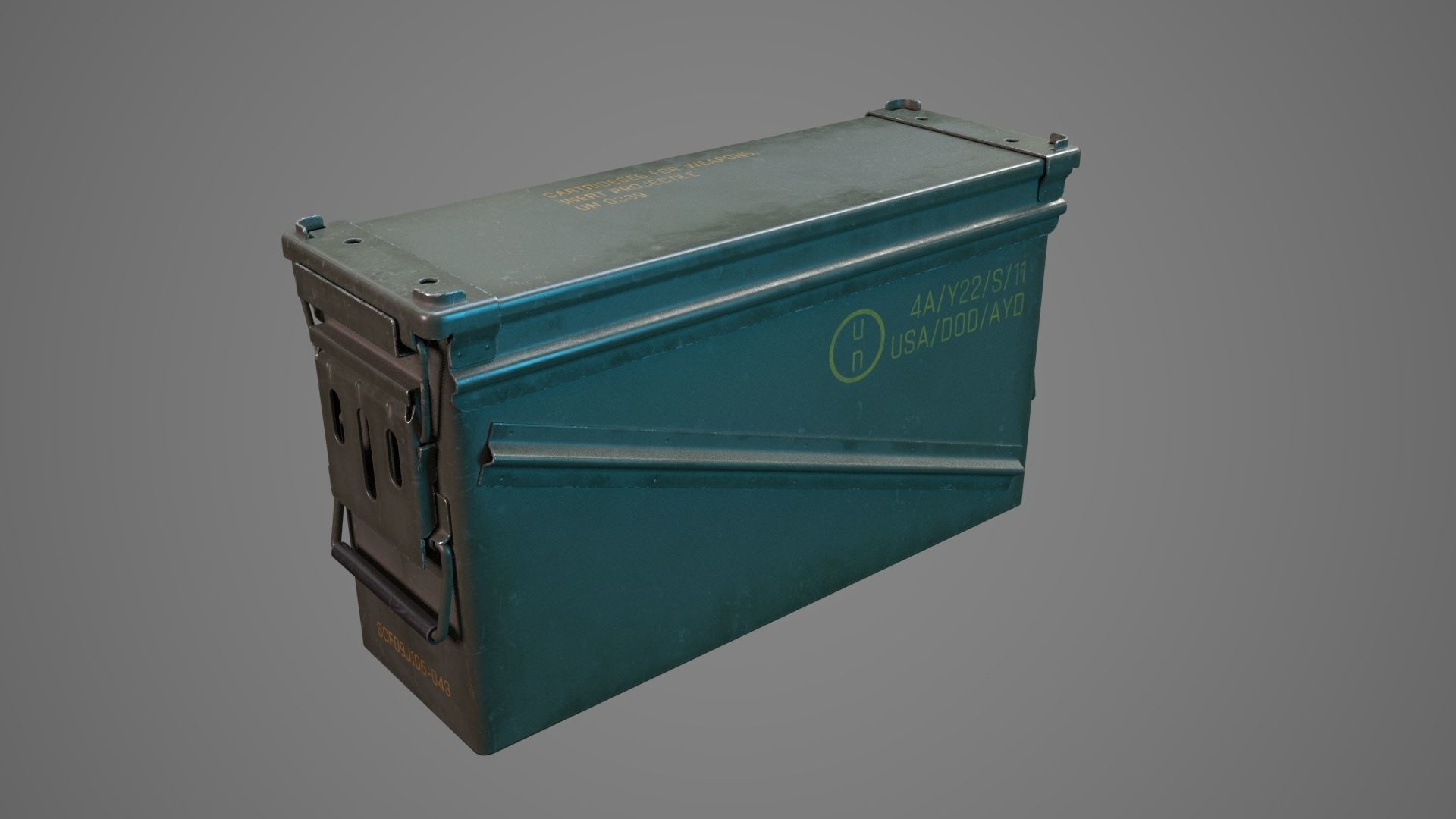 PA120 40mm Ammo Can HQ 3D model | CGTrader