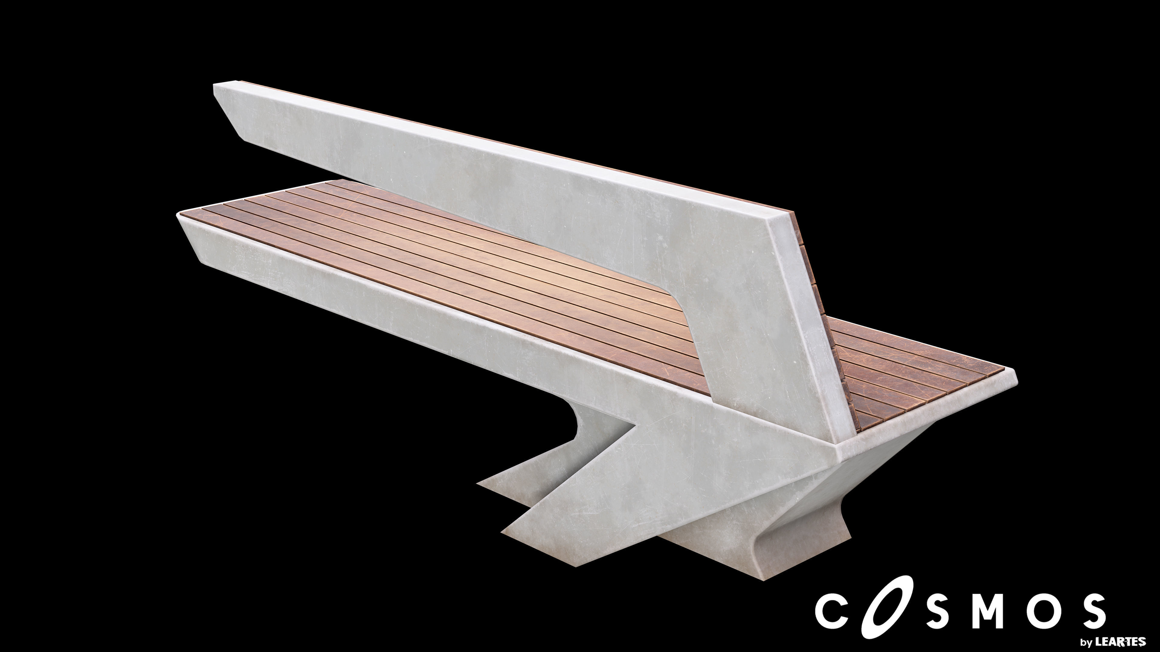 3D model Cyberpunk Bench - 1 VR / AR / low-poly | CGTrader