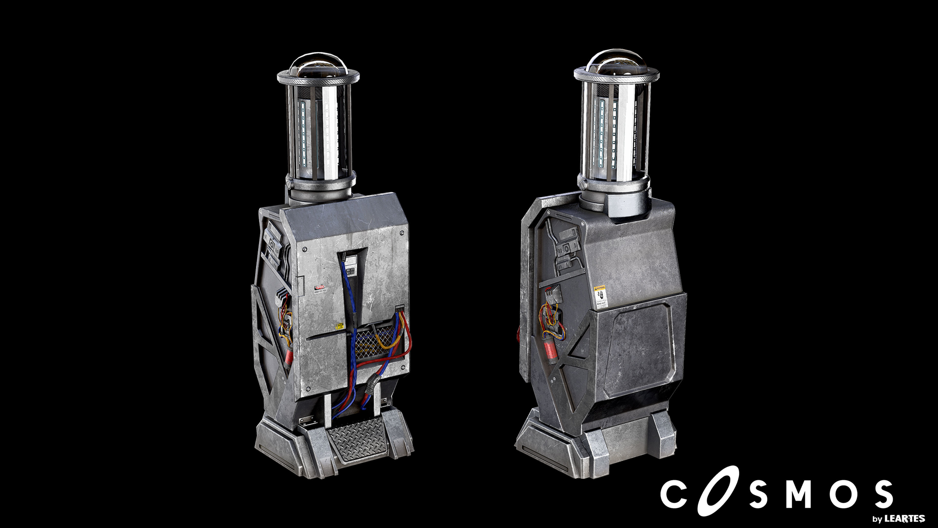 3D model Cyberpunk Street Light - 1 VR / AR / low-poly | CGTrader