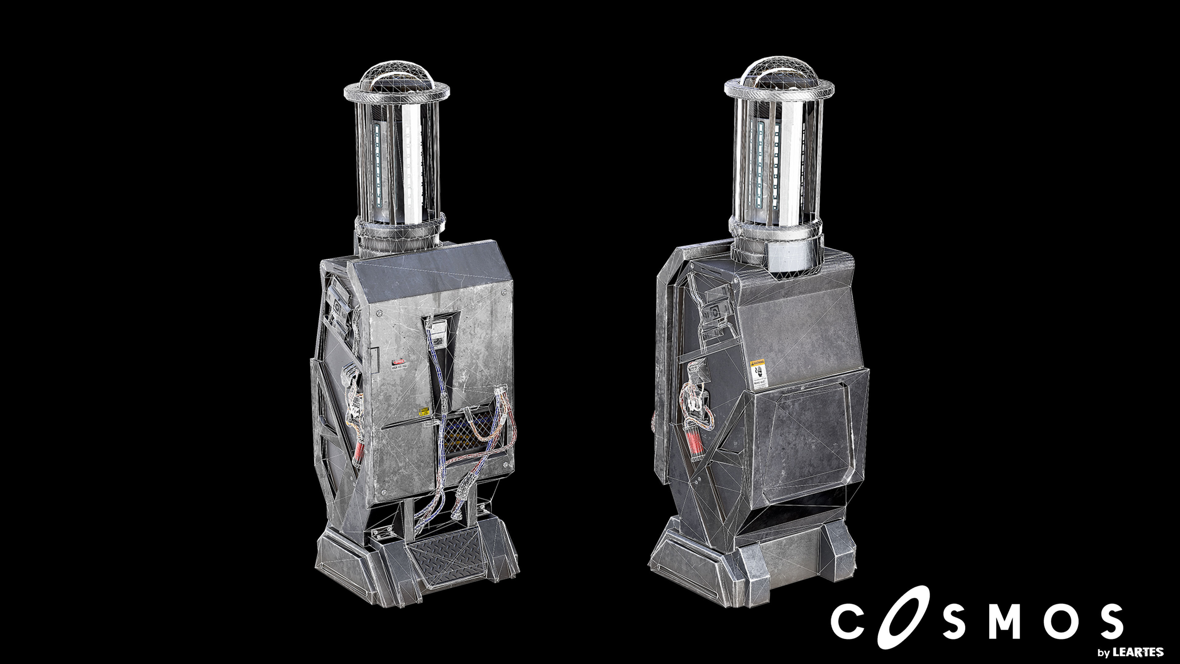 3D model Cyberpunk Street Light - 1 VR / AR / low-poly | CGTrader
