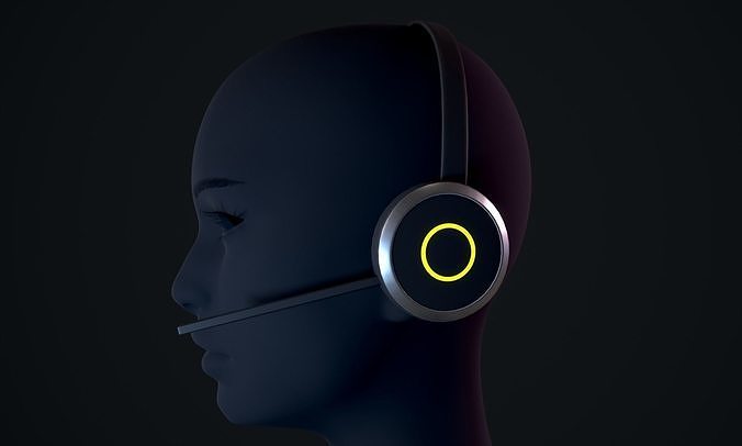 3D model Headphone call center VR / AR / low-poly | CGTrader