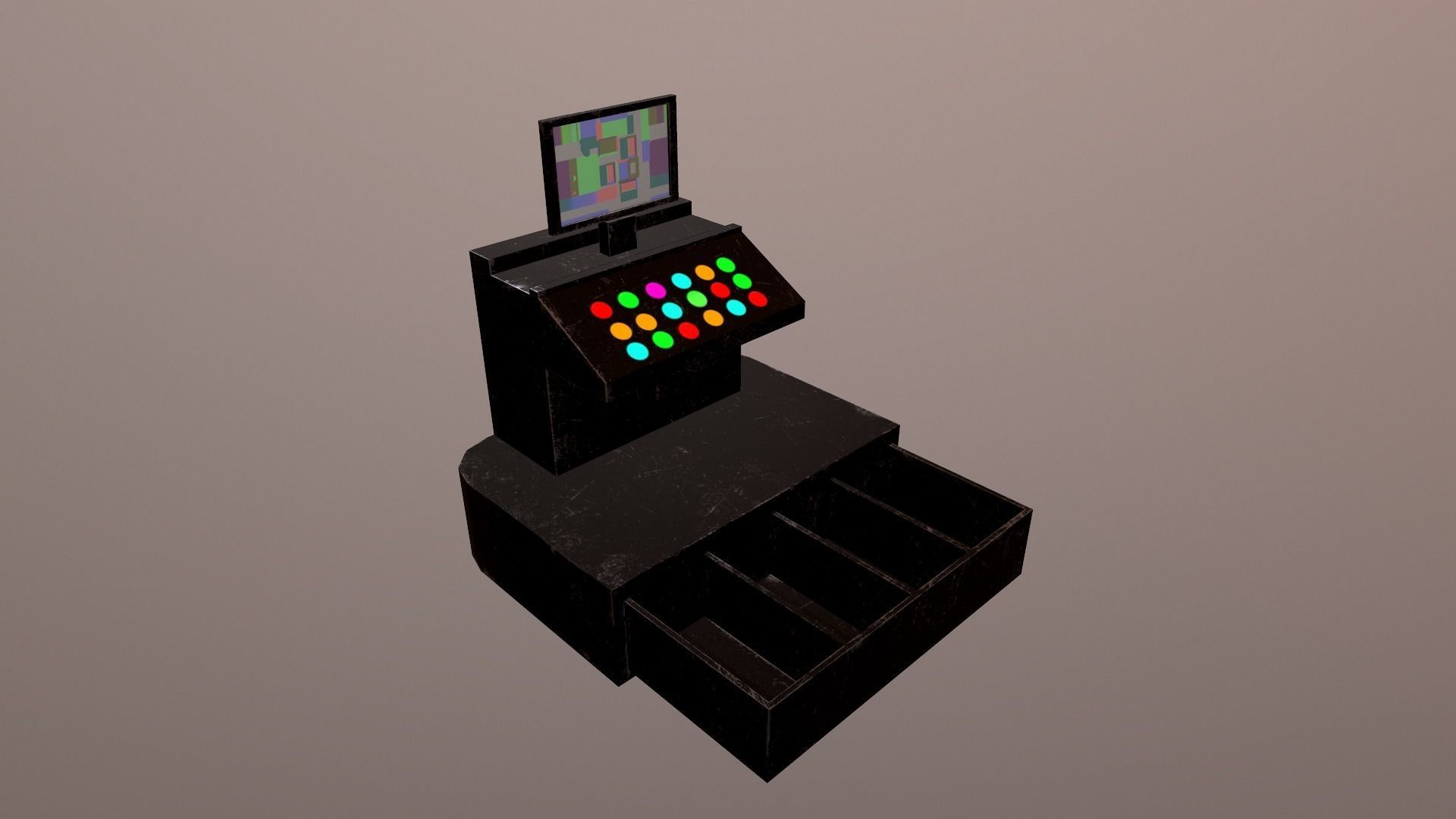 Low Poly Cash Register free VR / AR / low-poly 3D model | CGTrader