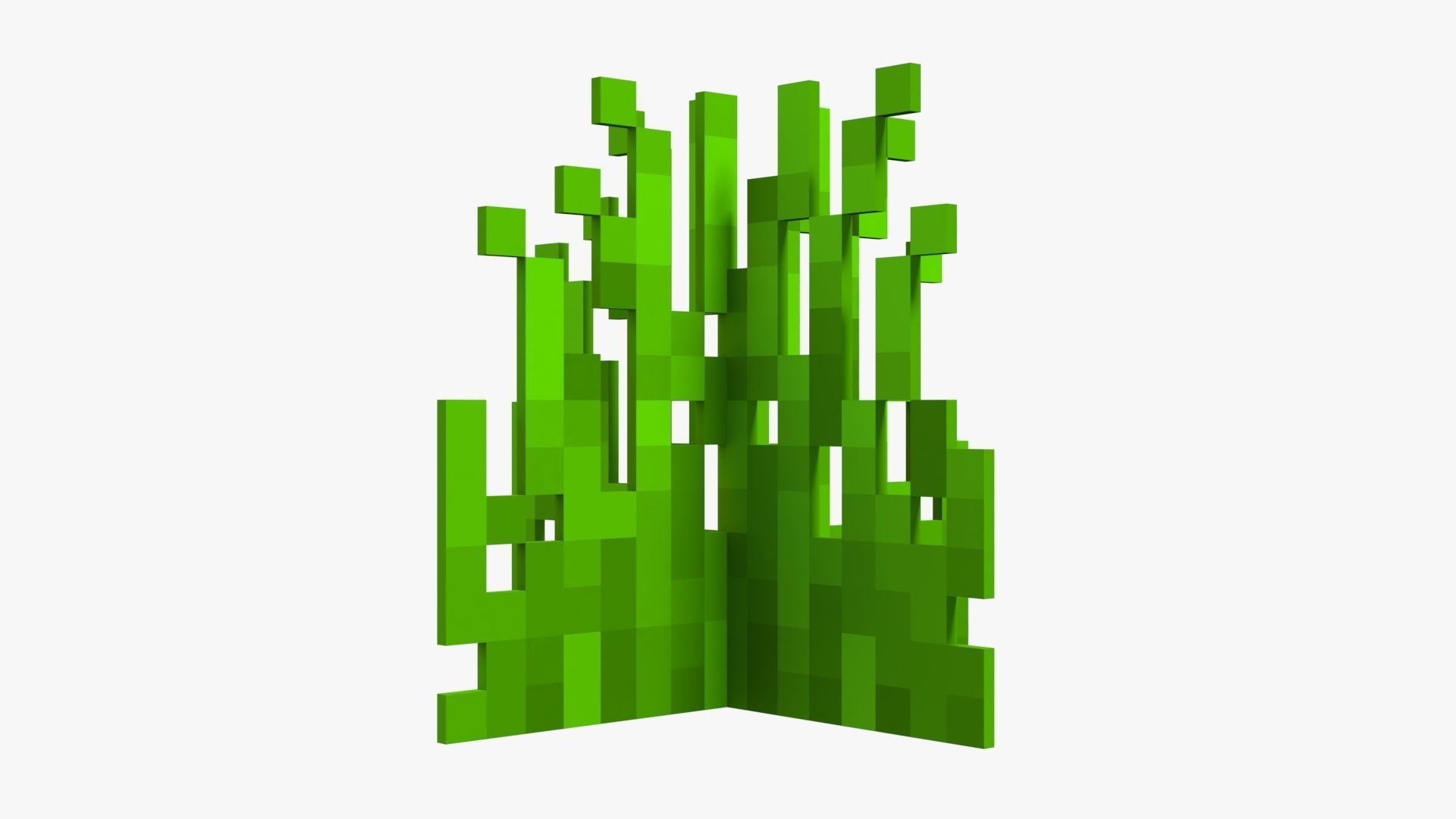 3D model Minecraft Grass VR / AR / low-poly | CGTrader