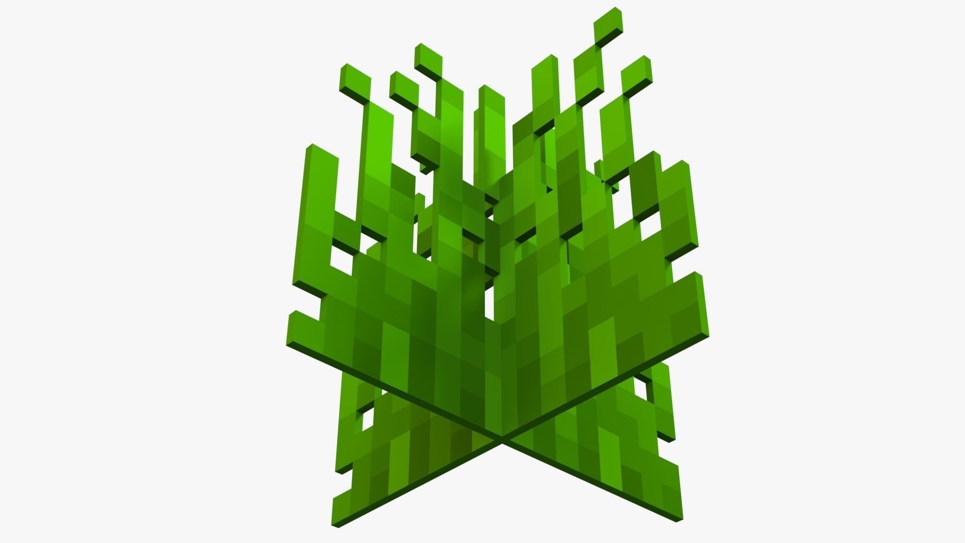 3D model Minecraft Grass VR / AR / low-poly | CGTrader