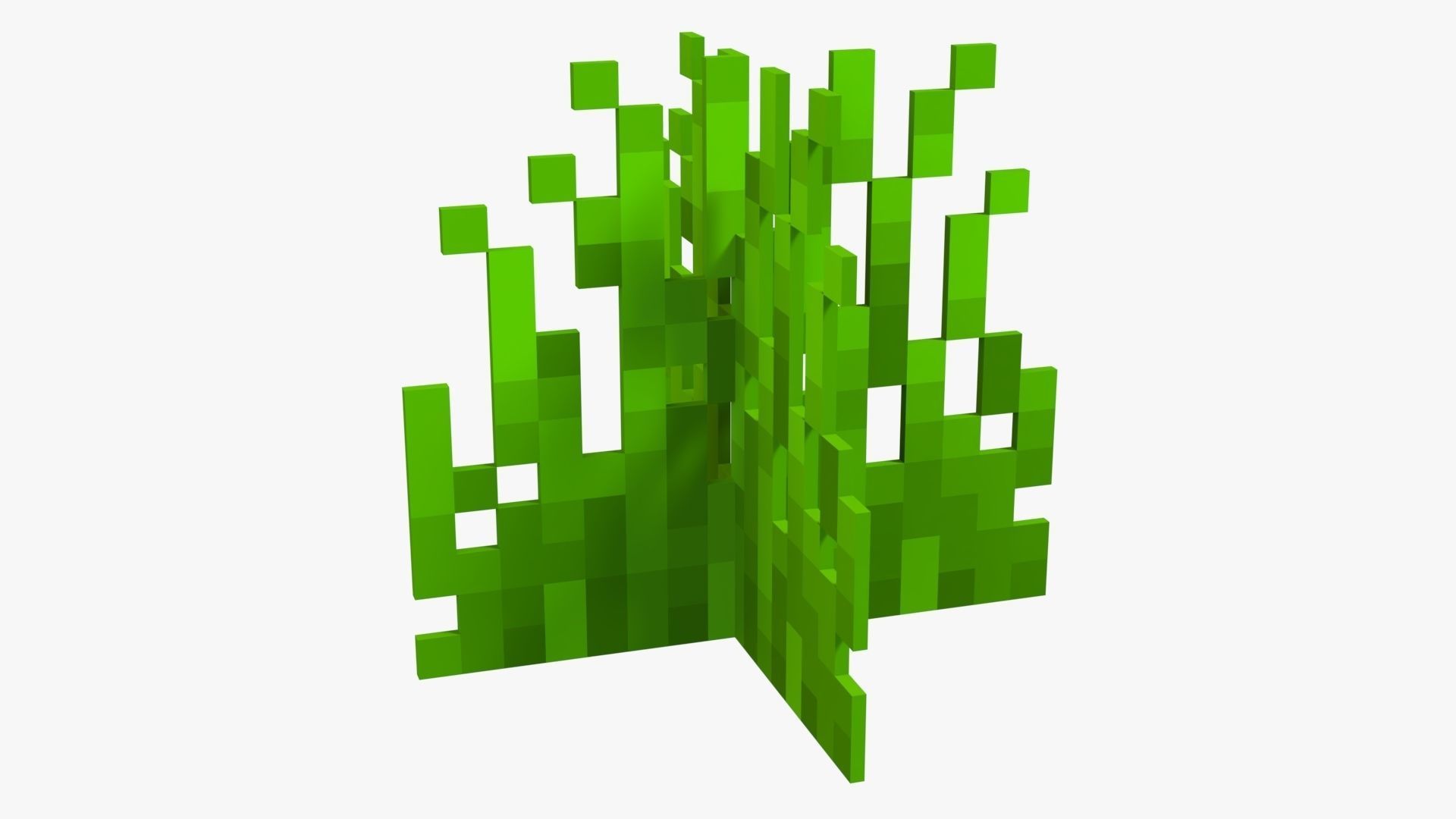3D model Minecraft Grass VR / AR / low-poly | CGTrader