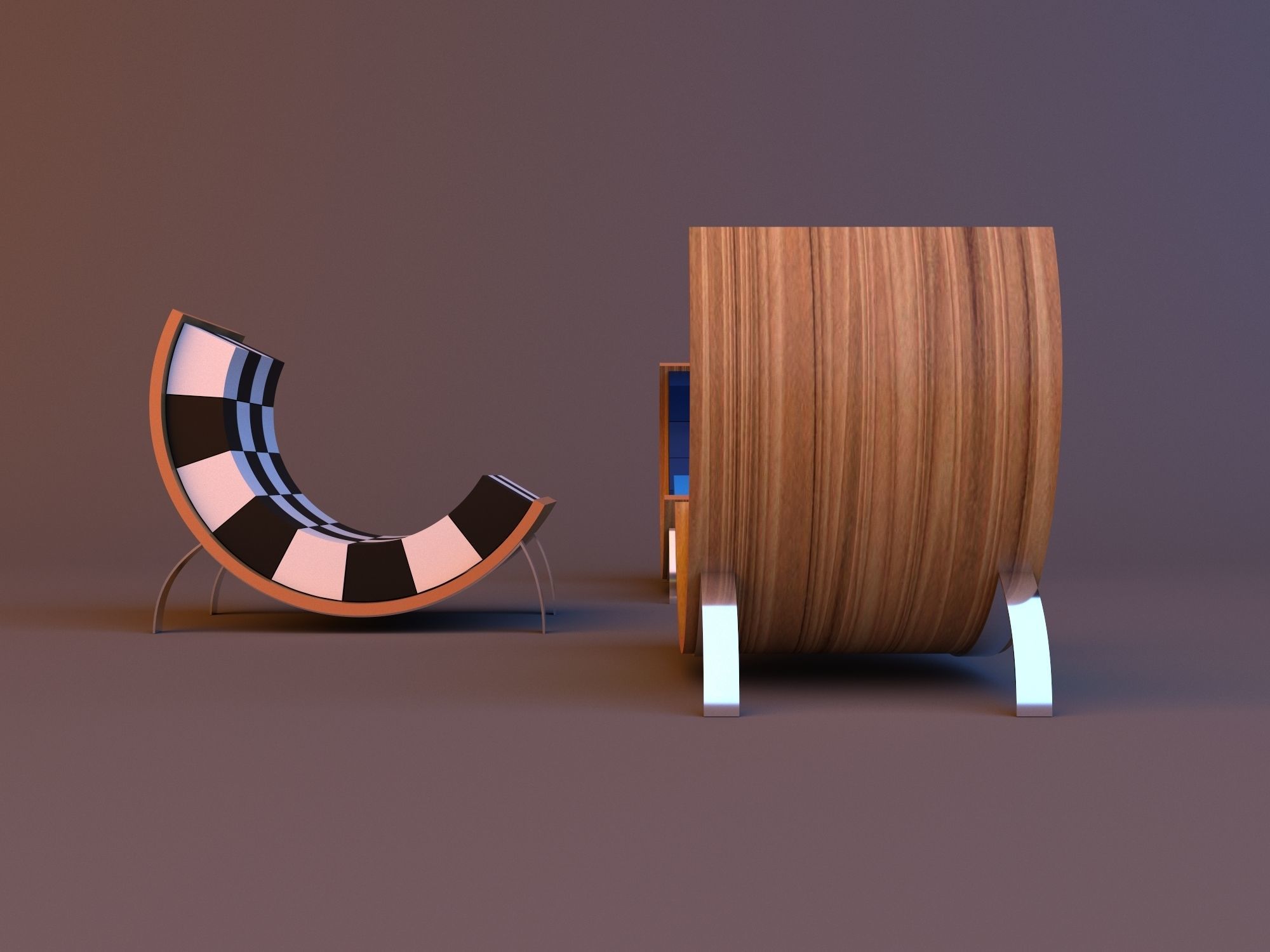 Smart chair Rubiks Cube Furniture 3D model | CGTrader