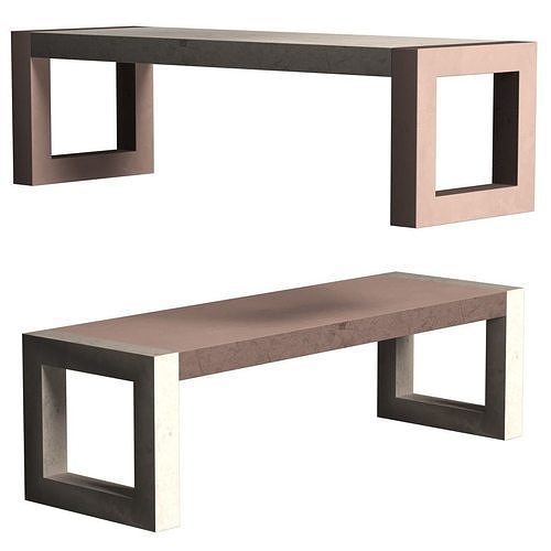 Rock table 017 3D model | CGTrader