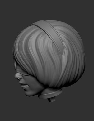 Nier 2B head parts 3D model 3D printable | CGTrader