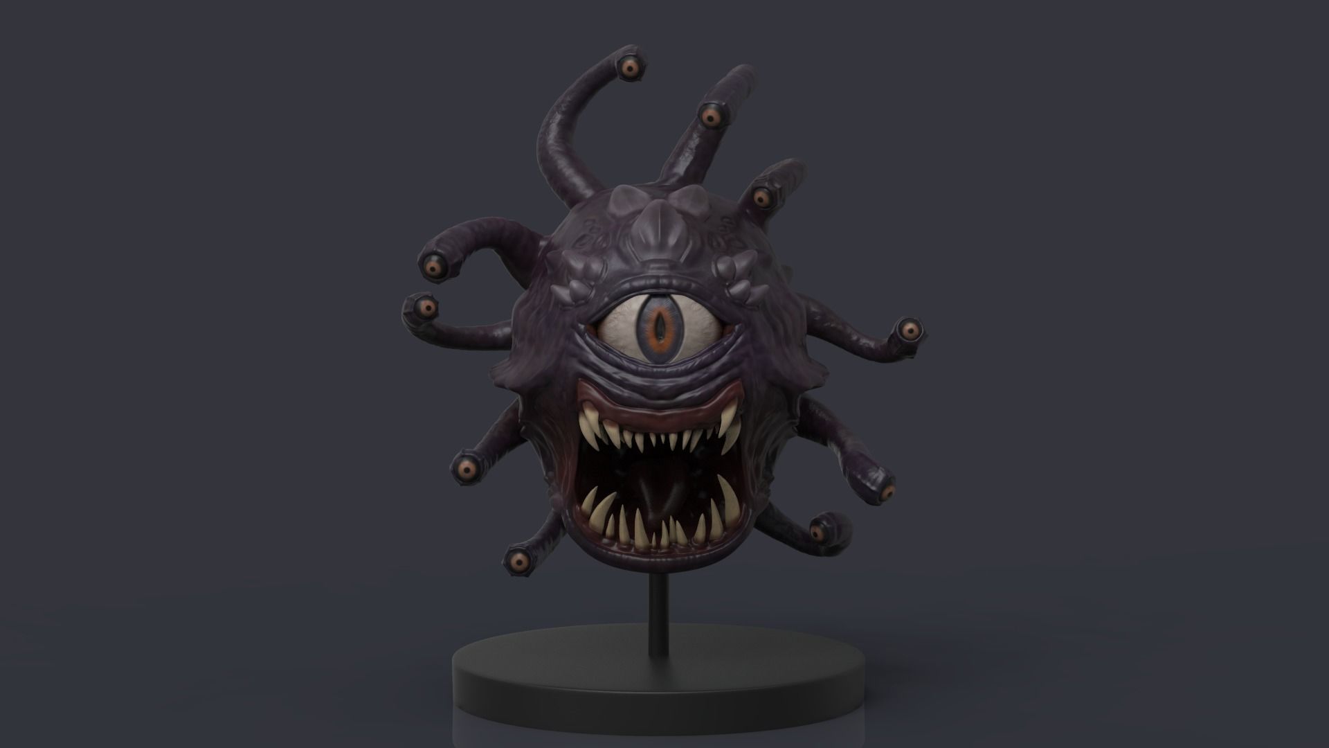 Beholder monster mask 3D model 3D printable | CGTrader