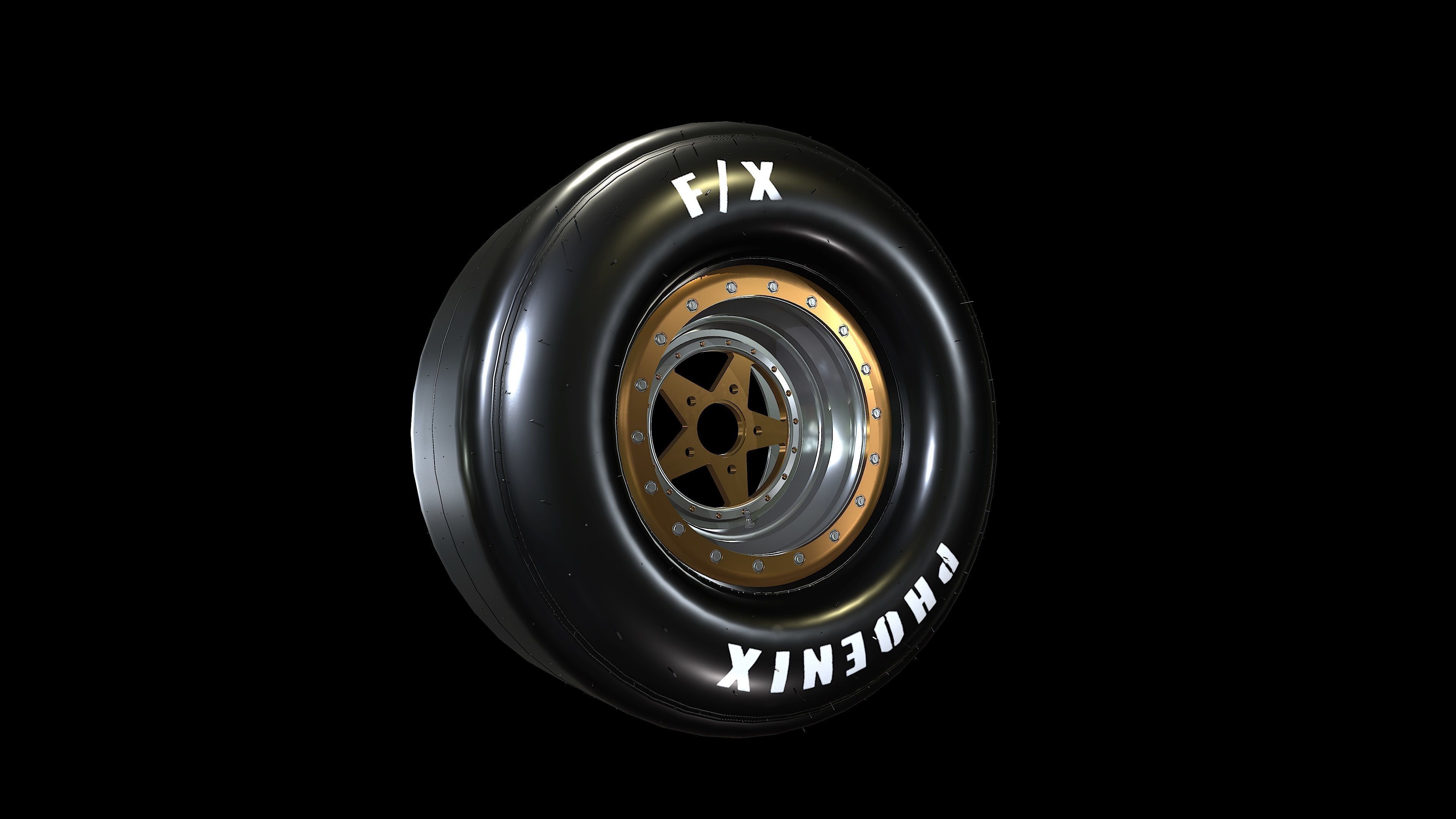 Drag Wheel rear 3D model | CGTrader