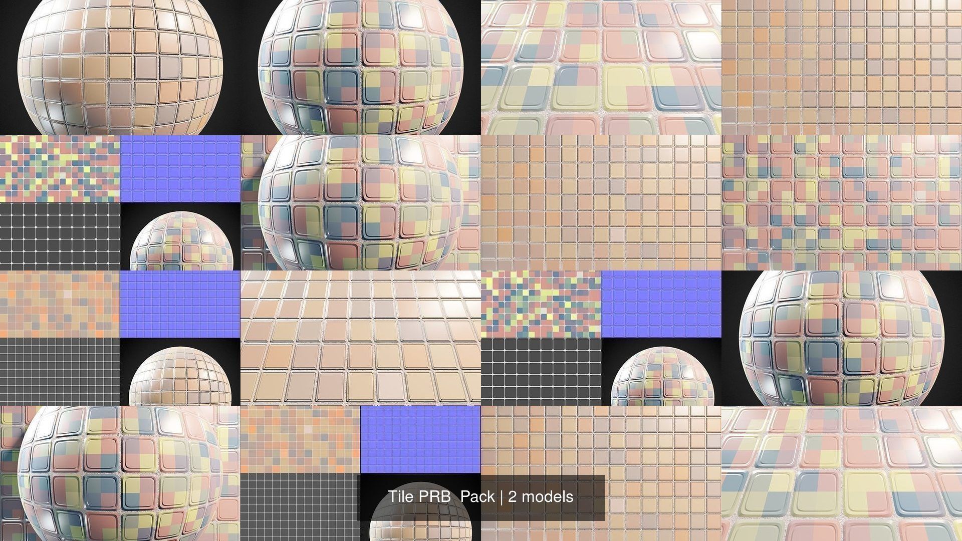 Tile PBR Pack 3D Model Collection | CGTrader
