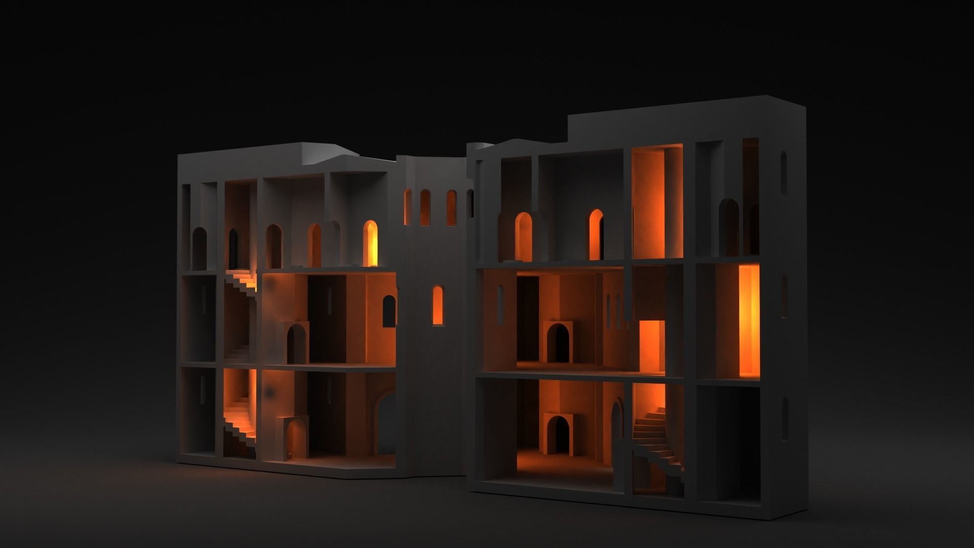 THE AEDIFICIUM -THE NAME OF THE ROSE- 3D model 3D printable | CGTrader