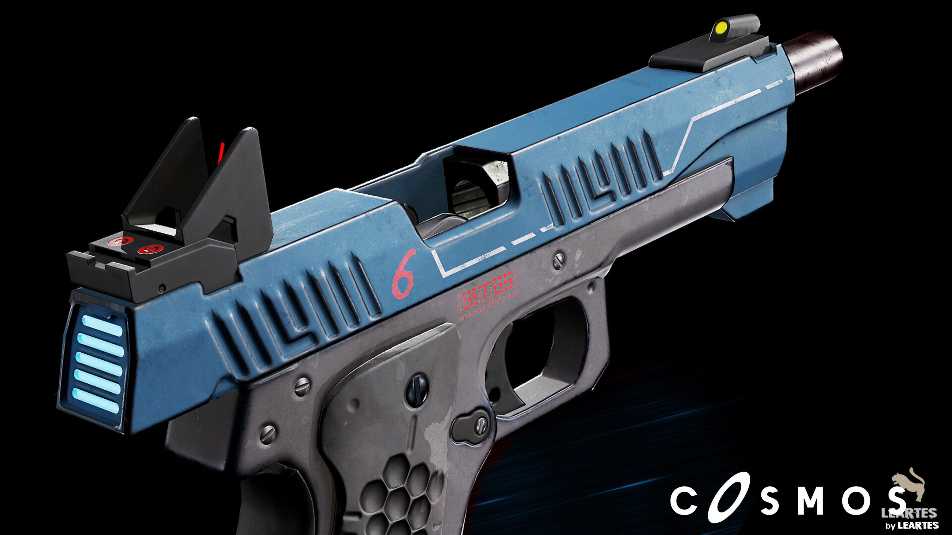 3D model Cyberpunk Gun - The Rager - M3 VR / AR / low-poly | CGTrader