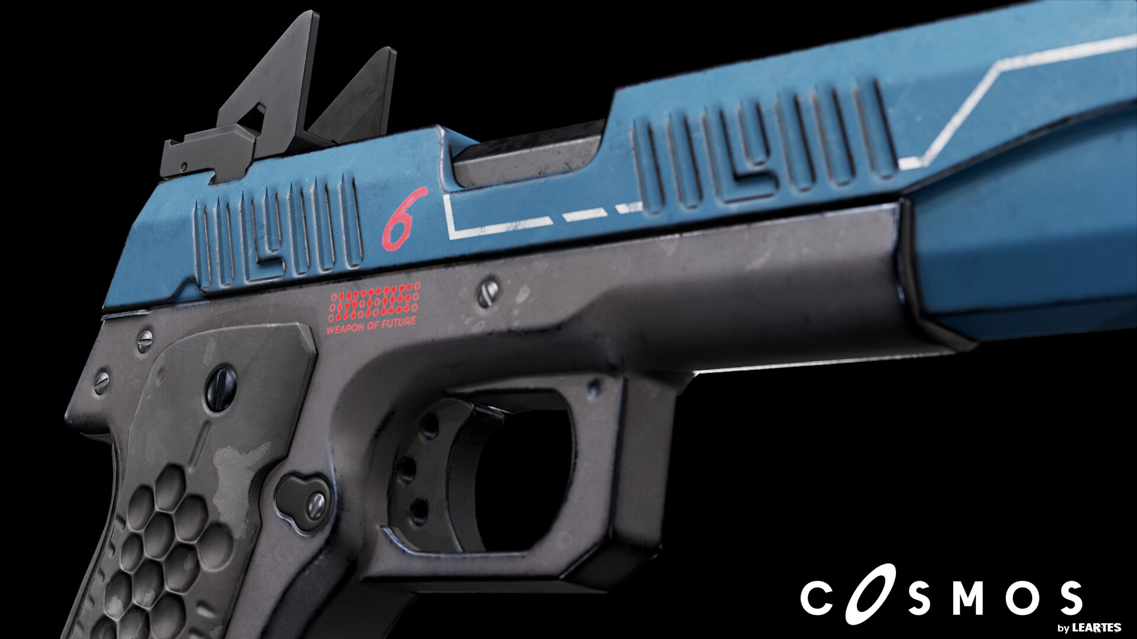 3D model Cyberpunk Gun - The Rager - M3 VR / AR / low-poly | CGTrader