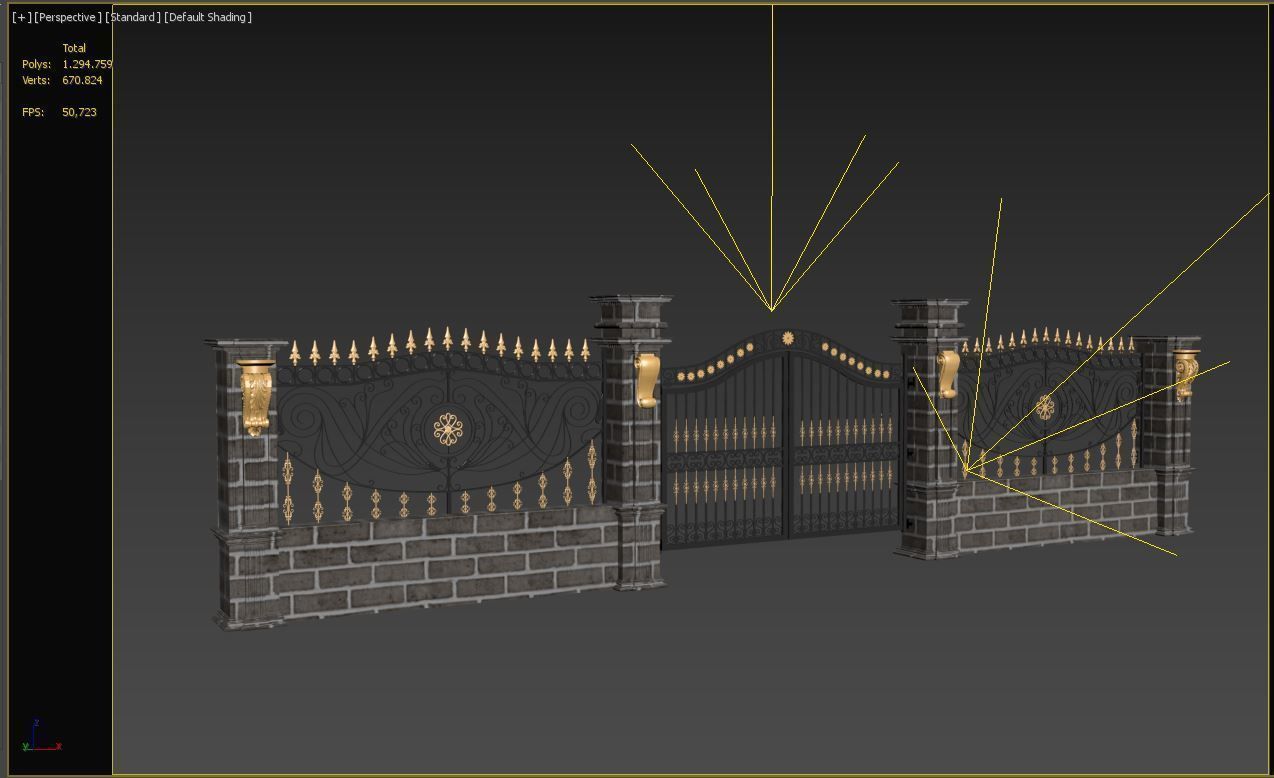 Iron Gate 3D model | CGTrader