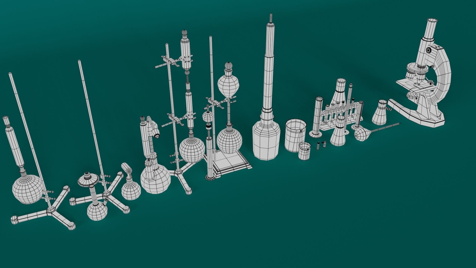 3D model Lab Equipment VR / AR / low-poly | CGTrader