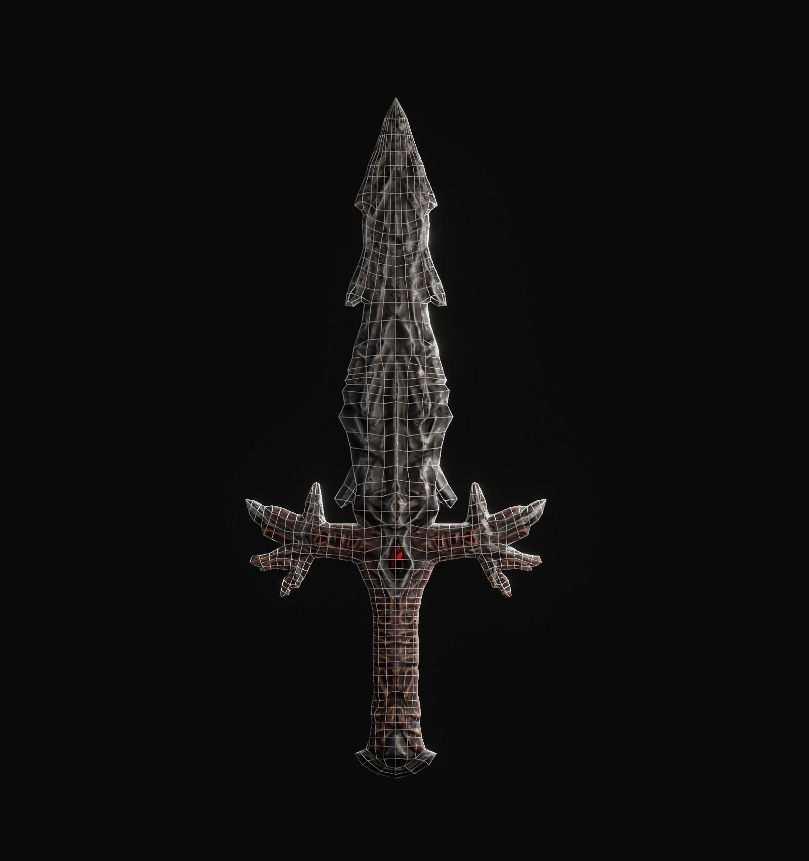 3D model Exotic dark dagger VR / AR / low-poly | CGTrader