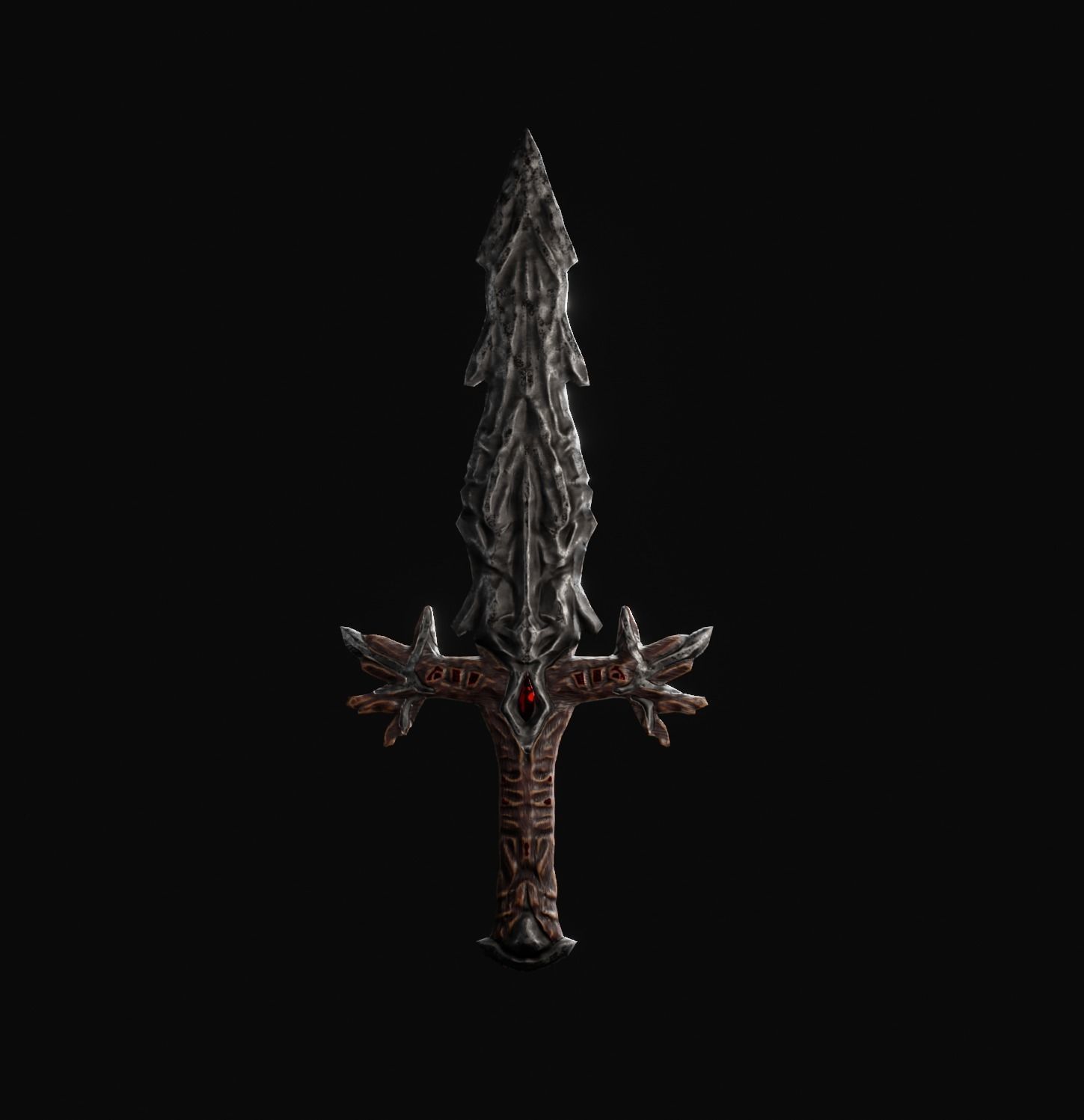 3D model Exotic dark dagger VR / AR / low-poly | CGTrader