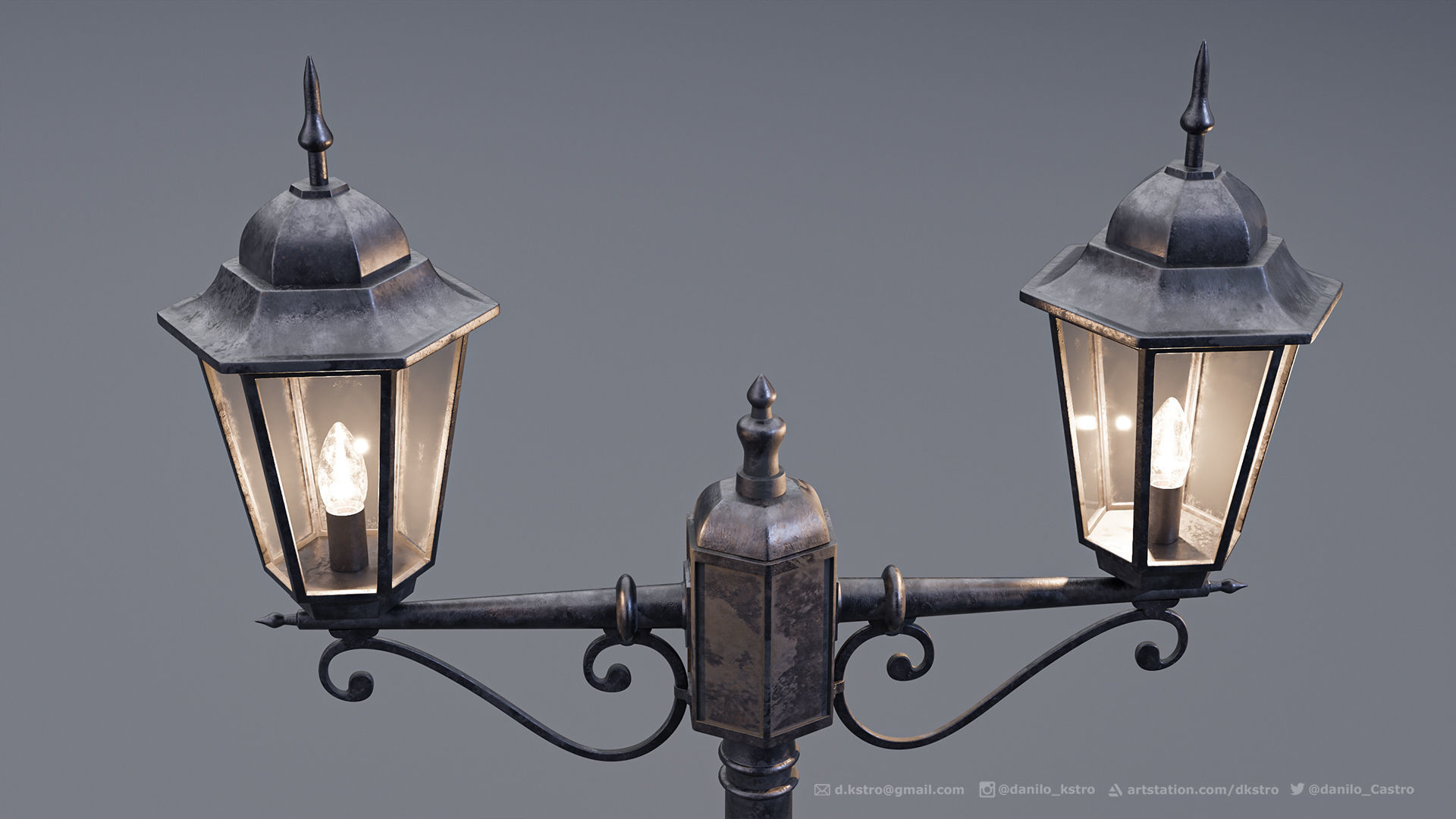 Classic LampPost - 3D model 3D model | CGTrader