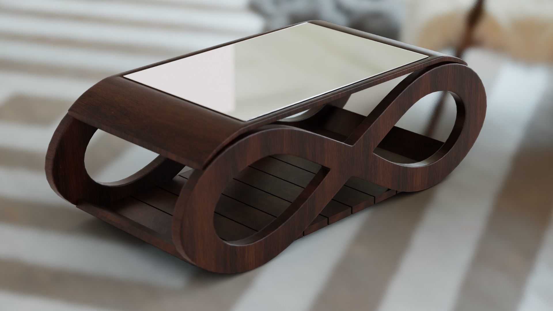 3D model INFINITY-SHAPED DESIGNER TABLE VR / AR / low-poly | CGTrader