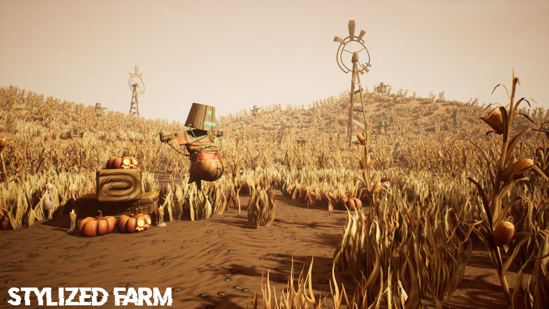 3D model Stylized Farm VR / AR / low-poly | CGTrader