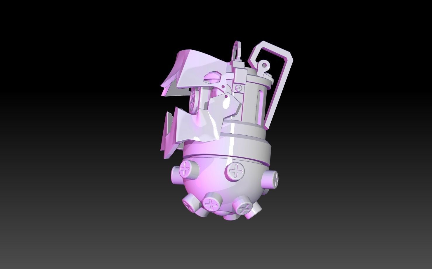 Jinx grenade from Arcane League of Legends 3D model 3D printable | CGTrader