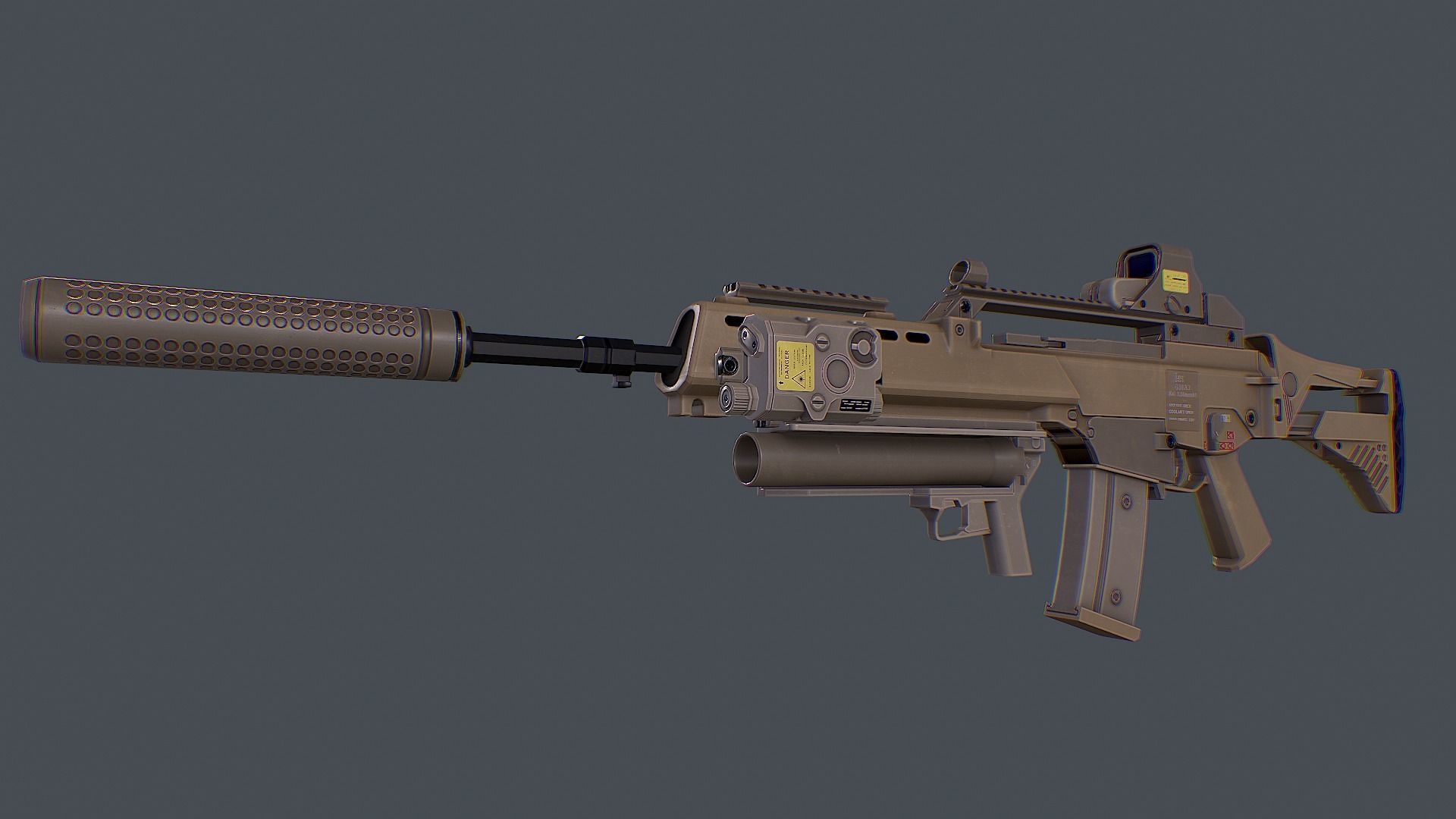 3D model G36A3 Modification Pack VR / AR / low-poly | CGTrader